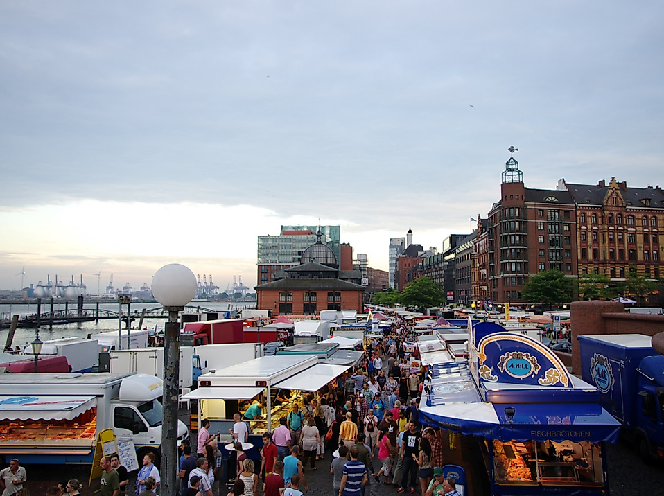 Hamburg's fish market and auction hall